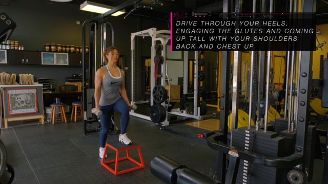 Dumbbell Step-Up & Bicep Curl – Shredz Supplements