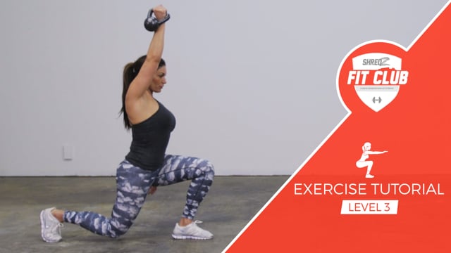 Offset Overhead Kettlebell Reverse Lunge – Shredz Supplements