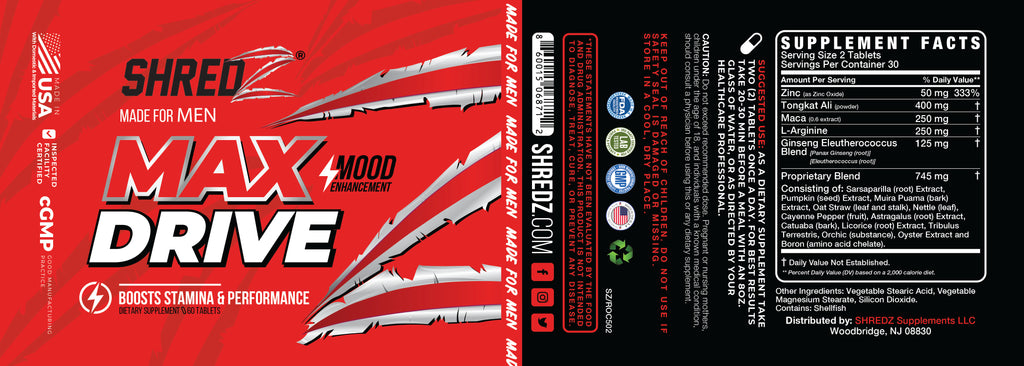 Max Drive – Shredz Supplements