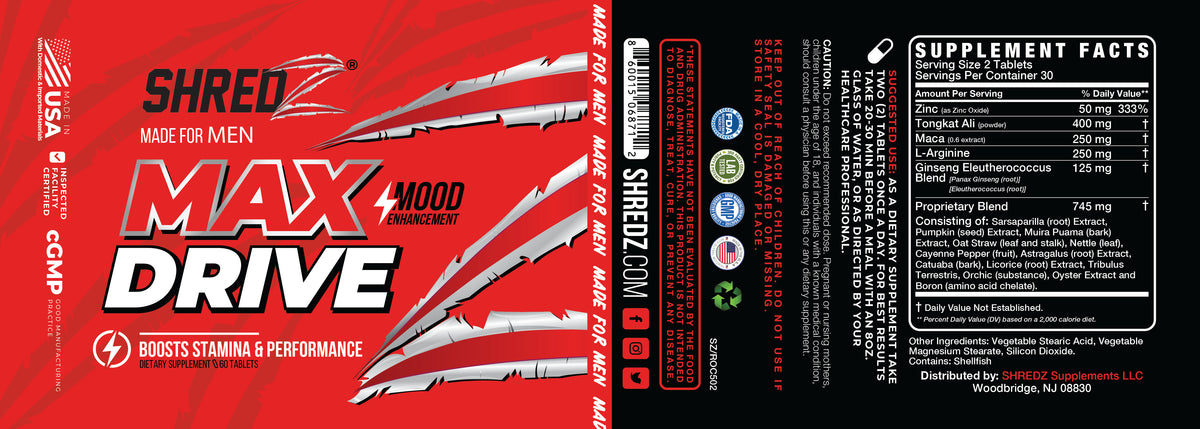 Max Drive – Shredz Supplements